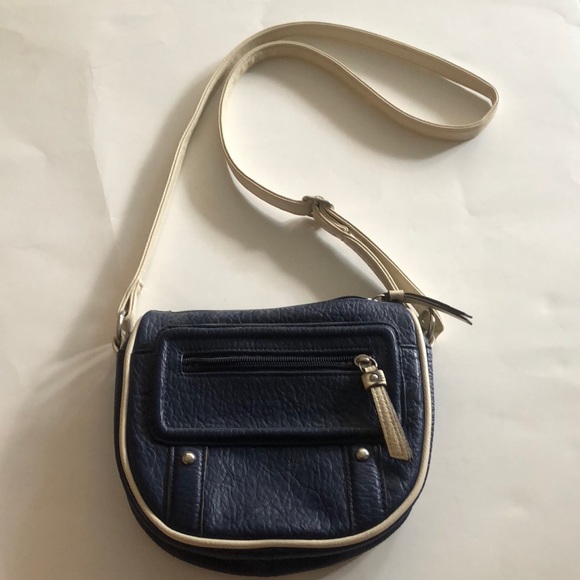 Charming Charlie | Bags | Bogo Charming Charlie Blue Cream Crossbody ...